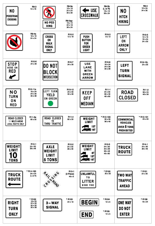 Standard Traffic Signs | G P Roadway Solutions | Honolulu, Hawaii ...